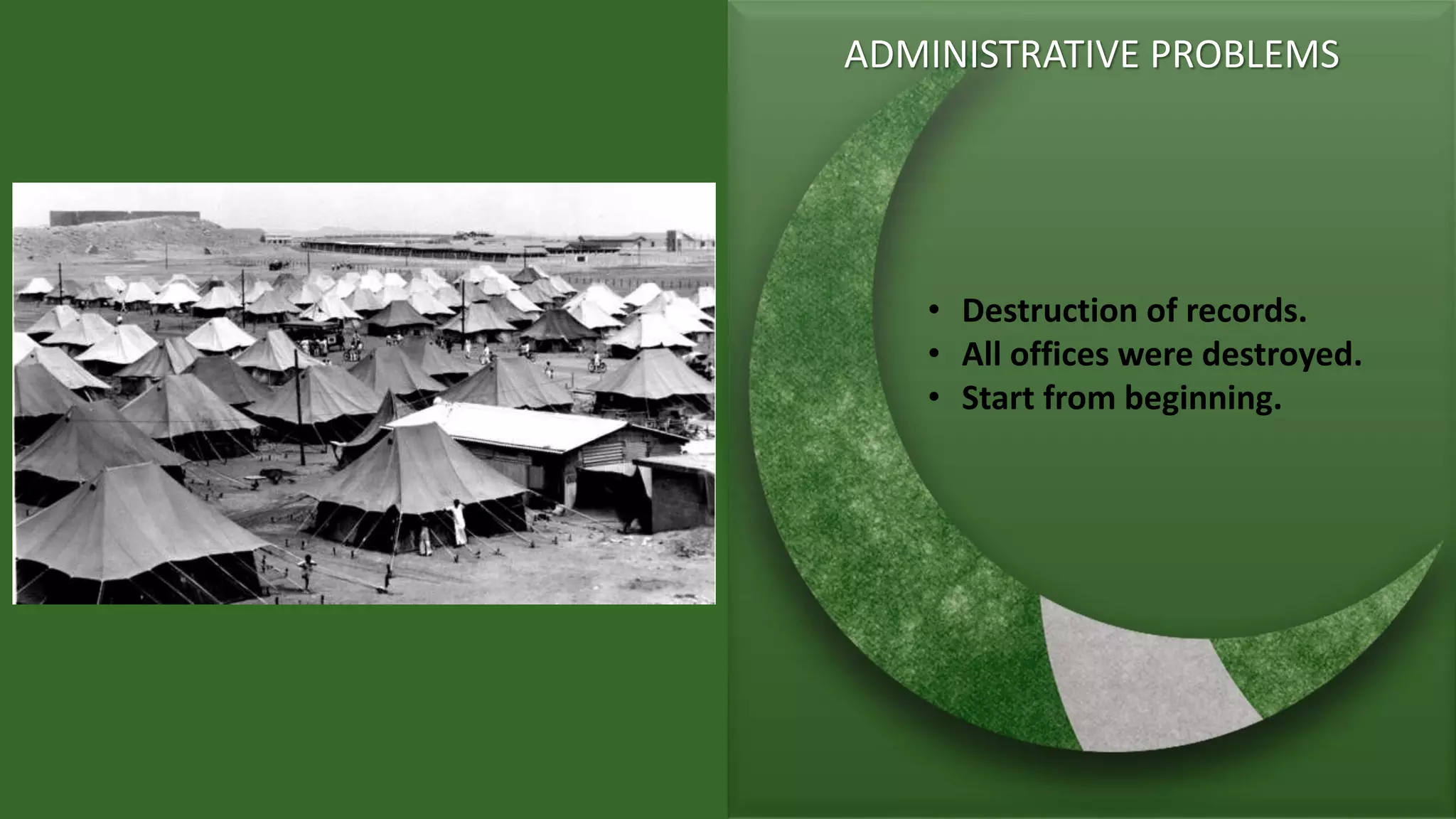 Early problems of pakistan | PPTX