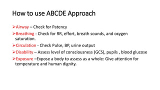 Early recognition and stabilisation of ill patients | PPTX