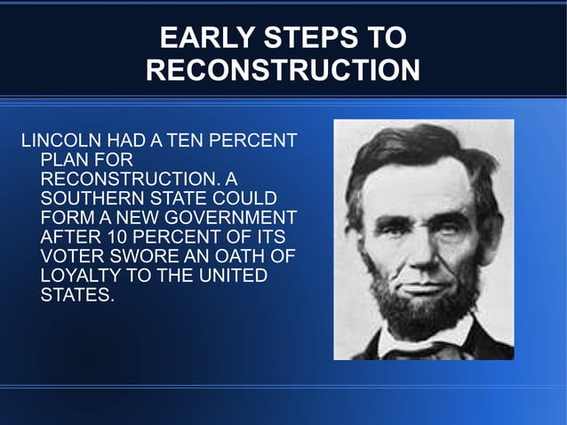 EARLY RECONSTRUCTION | PPT | Crime & Harmful Acts to Individuals ...