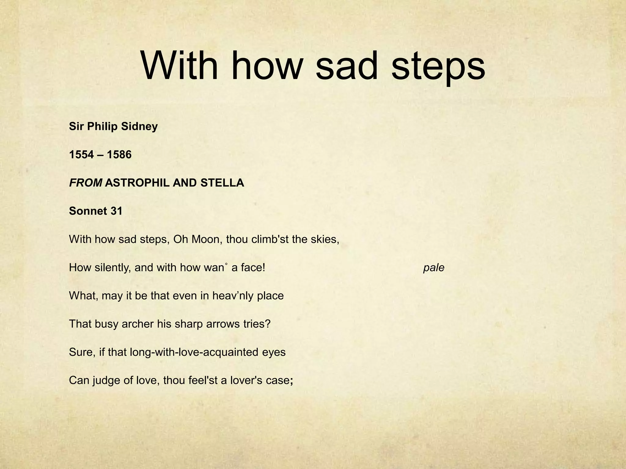 Early renaissance poetry | PPT