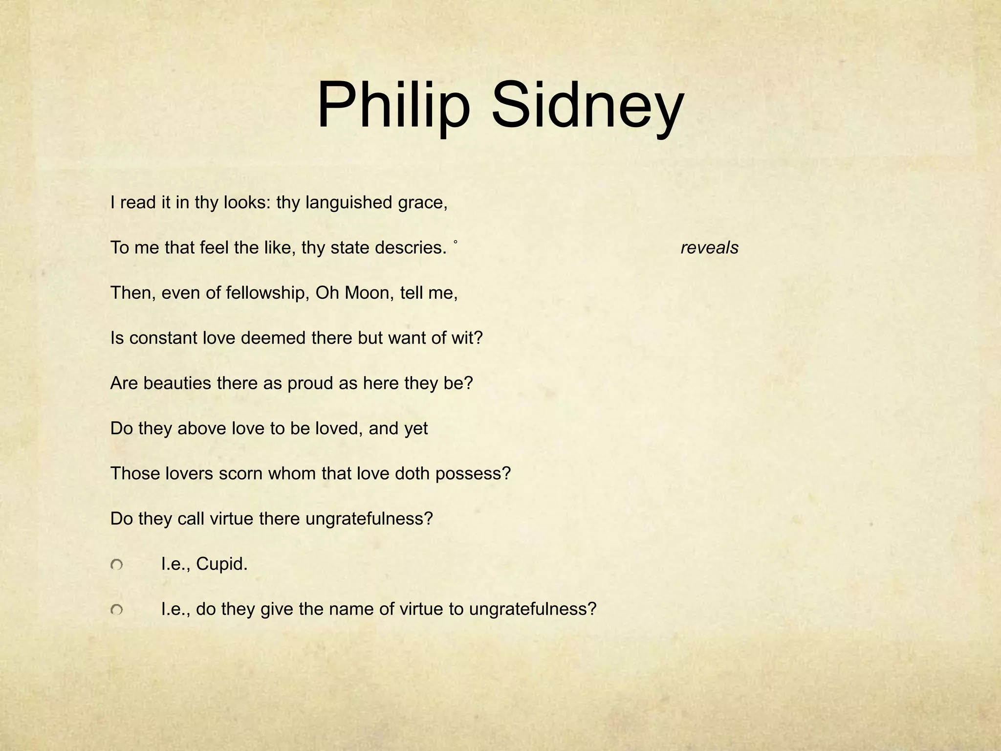 Early renaissance poetry | PPT