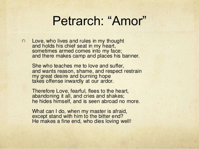 Early renaissance poetry