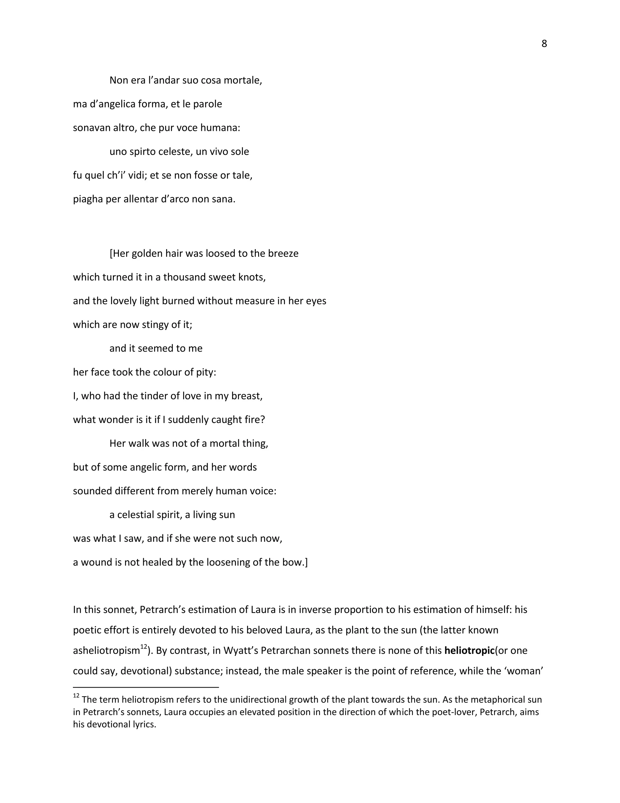 Early renaissance poetry notes | PDF