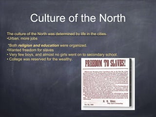 Early roots of civil war presentation north v south | PPTX