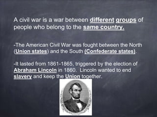 Early roots of civil war presentation north v south | PPTX