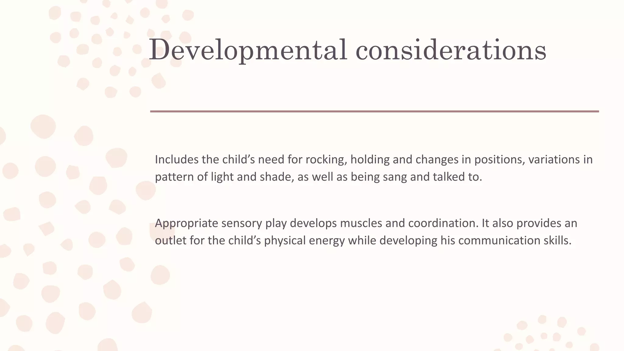 Early Sensory Stimulation | PPTX