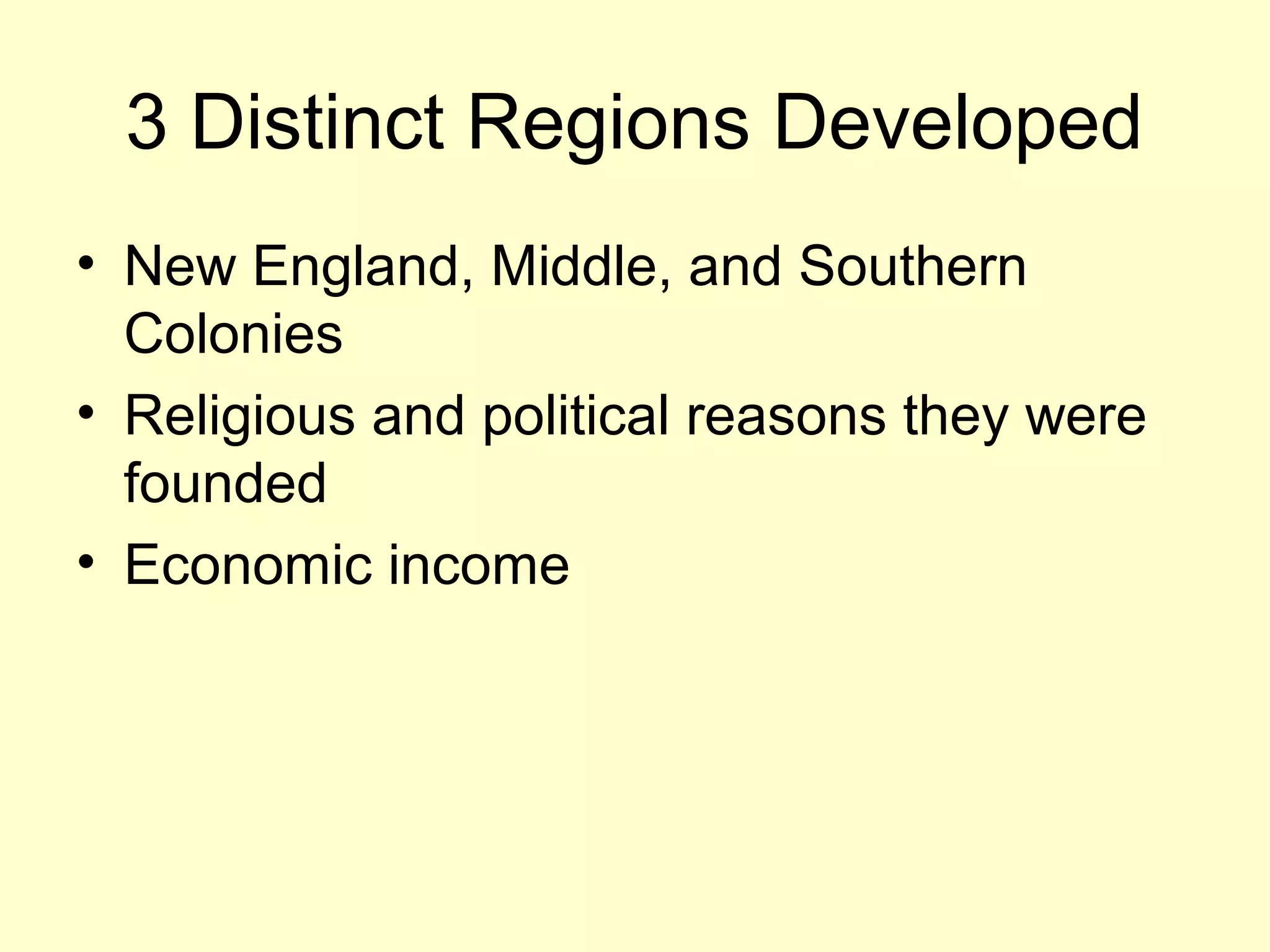 Reason early settlers came to America | PPT
