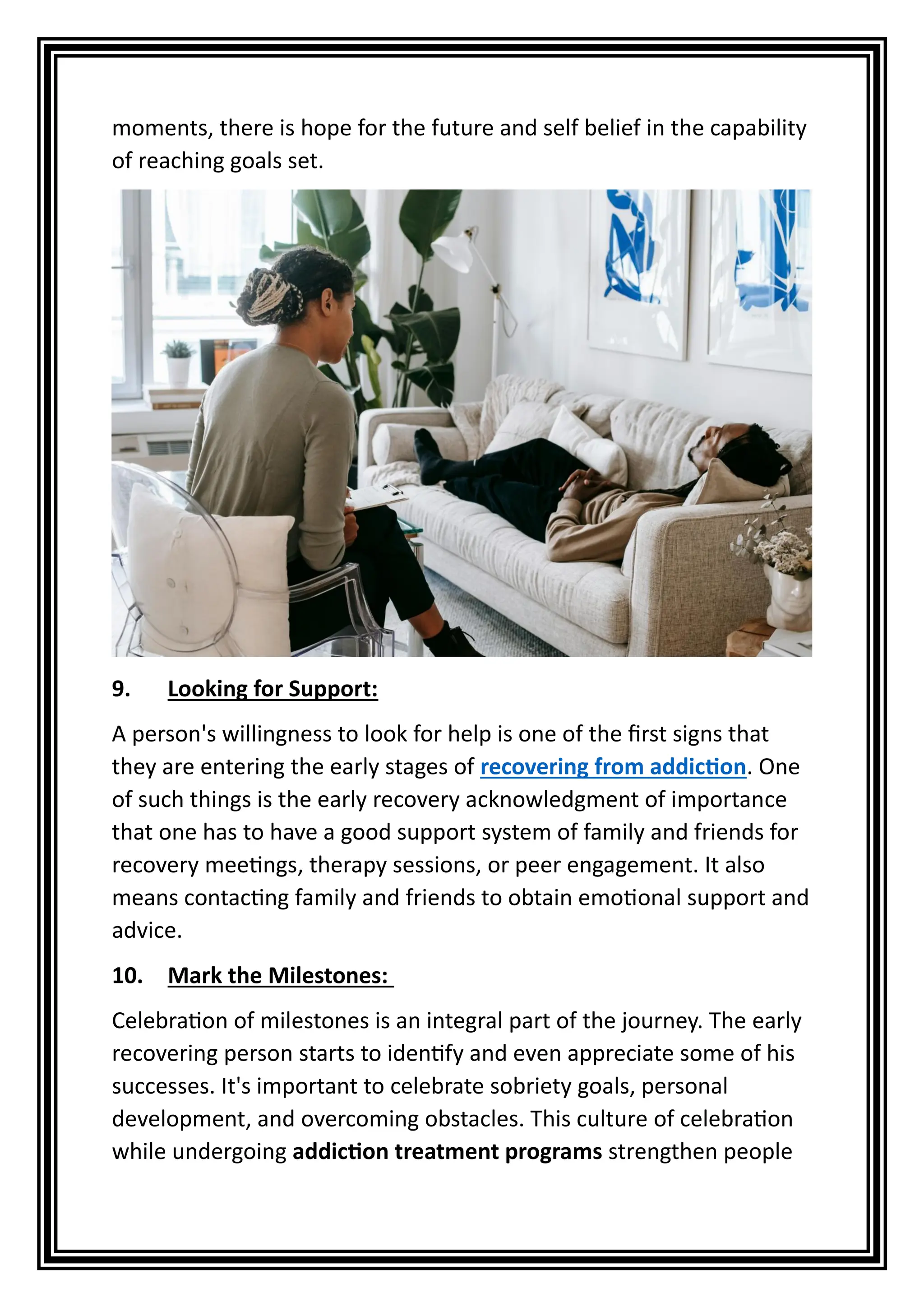 Early Signs Of Addiction Recovery And How To Recognize Them | PDF