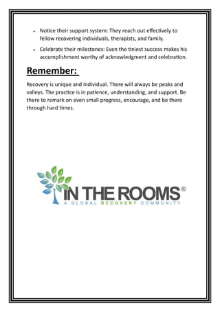 Early Signs Of Addiction Recovery And How To Recognize Them | PDF