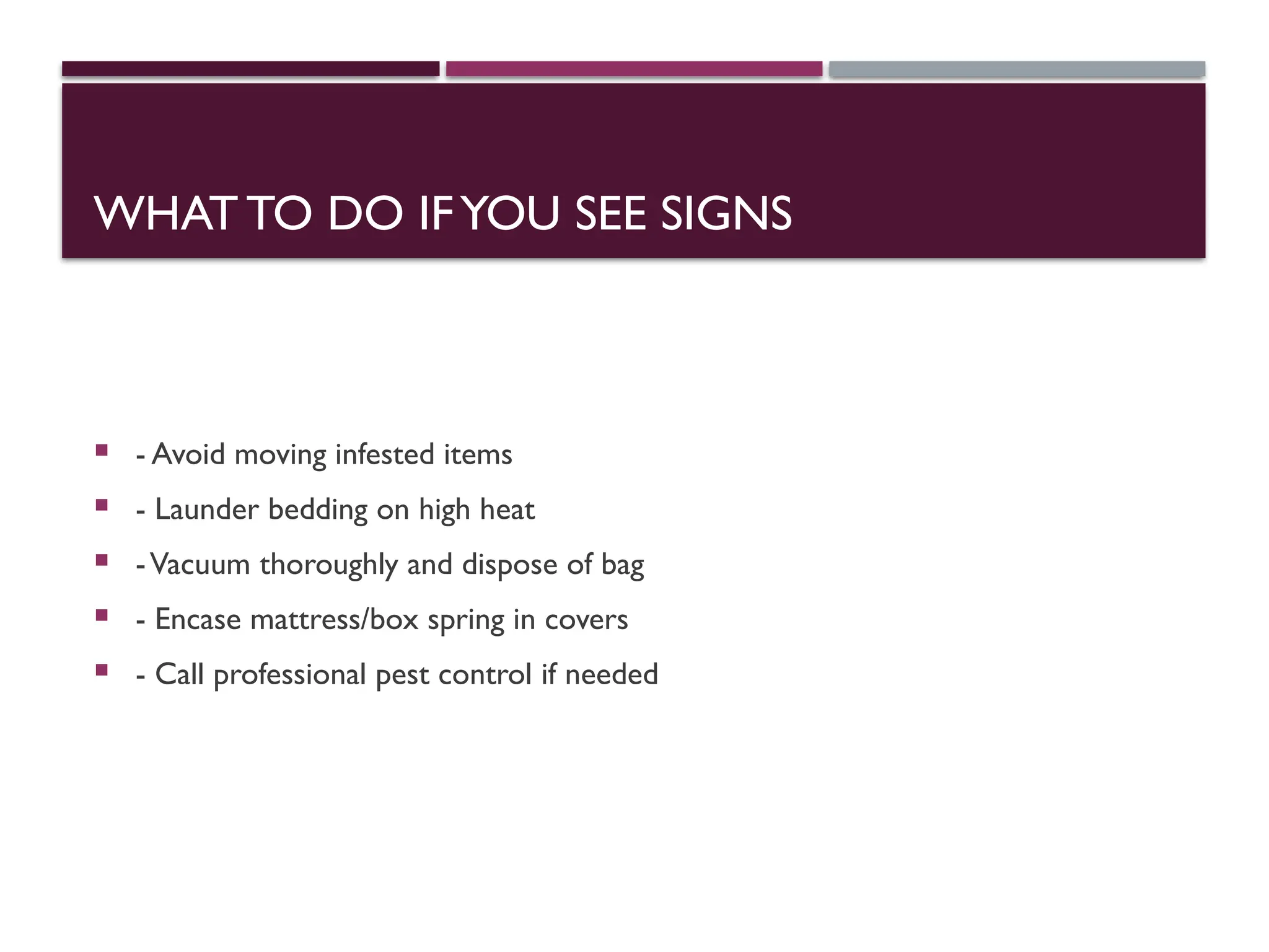 10 EARLY SIGNS OF A BED BUG INFESTATION YOU SHOULDN’T IGNORE | PPTX