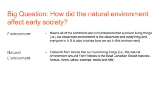 Early societies and environment ch 8 many gifts gr. 4 ss | PPT