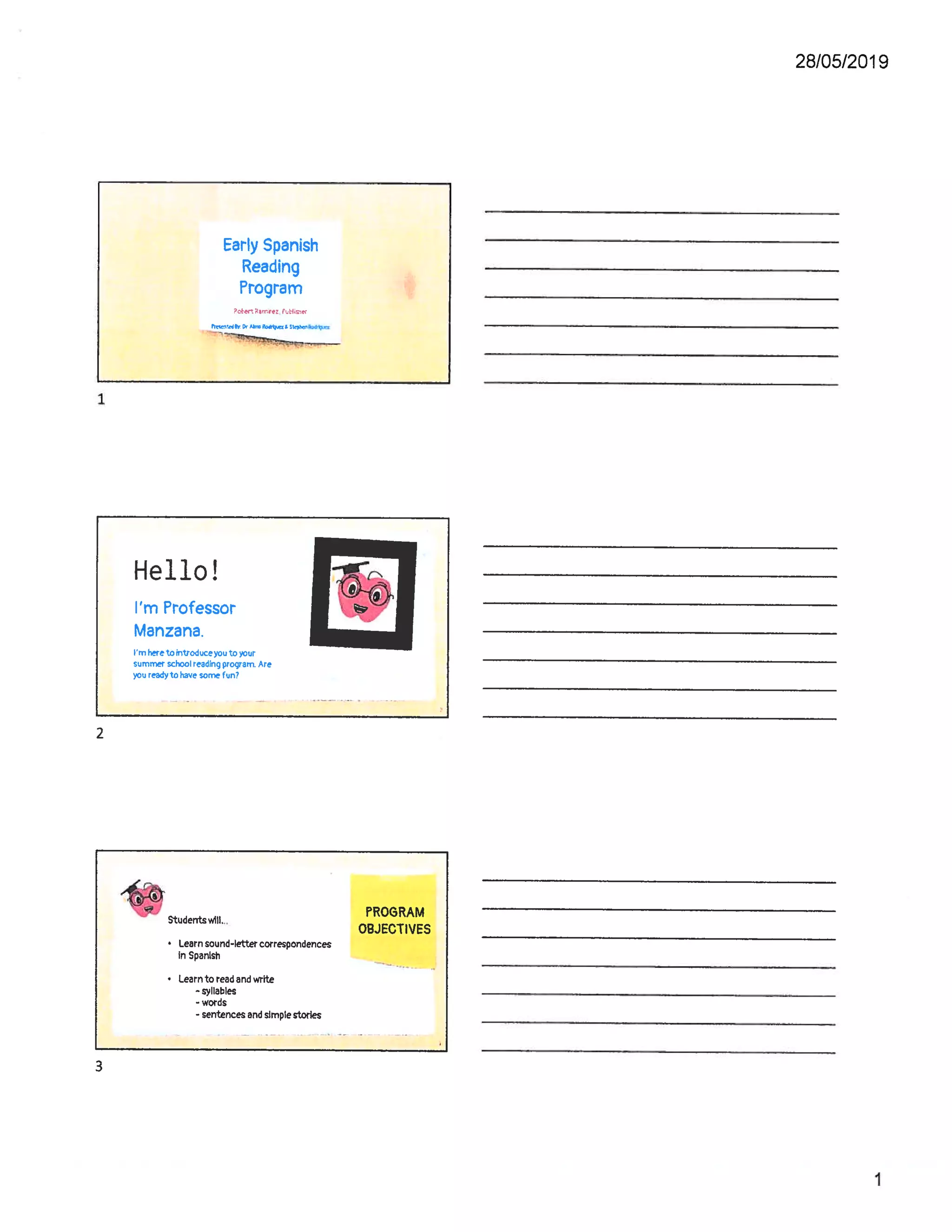 Early spanish reading power point | PDF