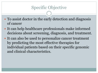Early Stage Cancer Prediction Using Machine Learning Models.pptx