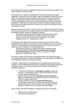 Early Support Guide To Key Worker Training[1] | PDF