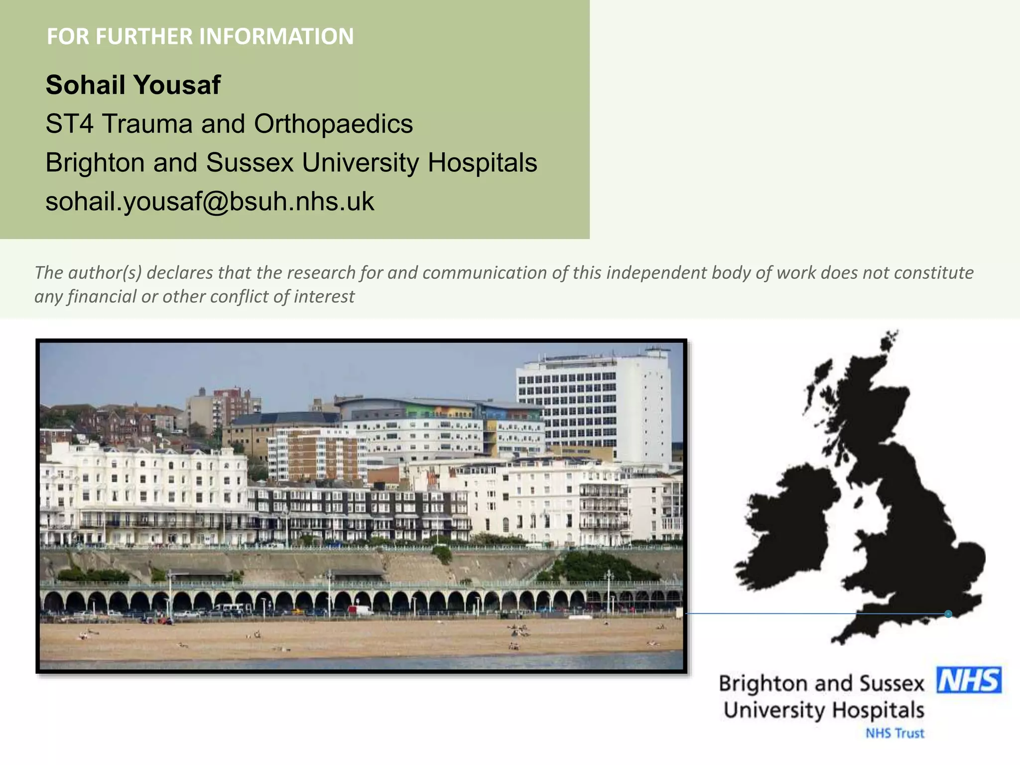 Early surgical stablisation pathway for isolated unstable ankle | PPT