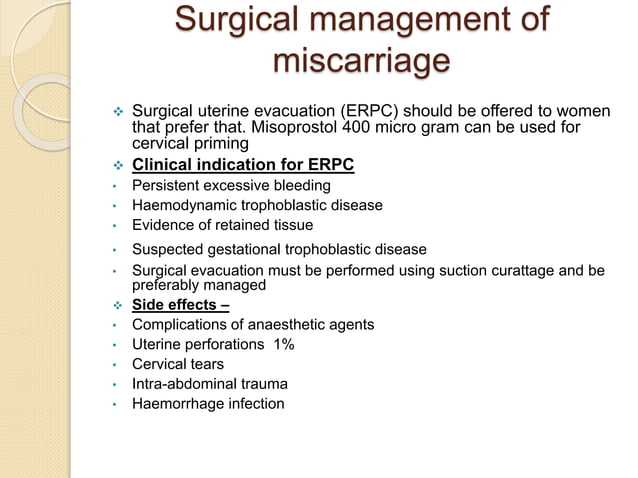 Early trimester miscarriages | PPTX