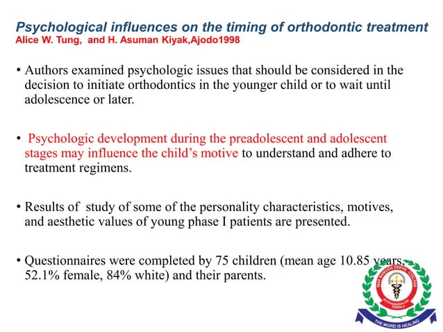 EARLY VERSUS LATE ORTHODONTIC TREATMENT.pptx