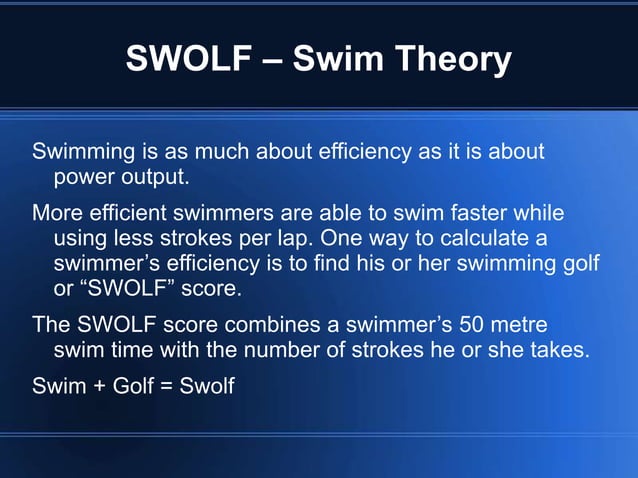 Early vertical forearm and swolf technique | PPT