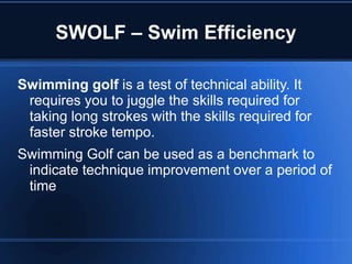 Early vertical forearm and swolf technique | PPT