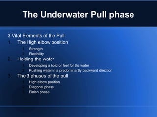 Early vertical forearm and swolf technique | PPT