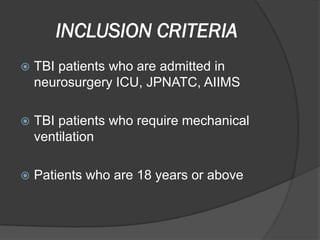 EARLY VERSUS LATE TRACHEOSTOMY IN NEUROSURGERY ICU | PPTX