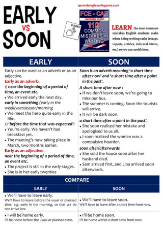 EARLY vs SOON | PDF