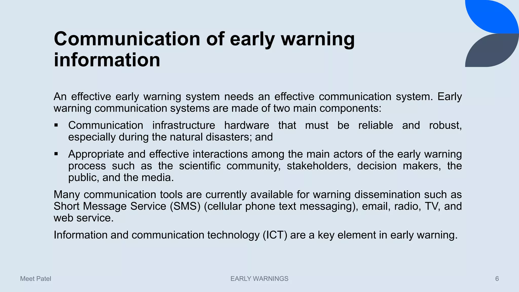 EARLY WARNINGS.pptx
