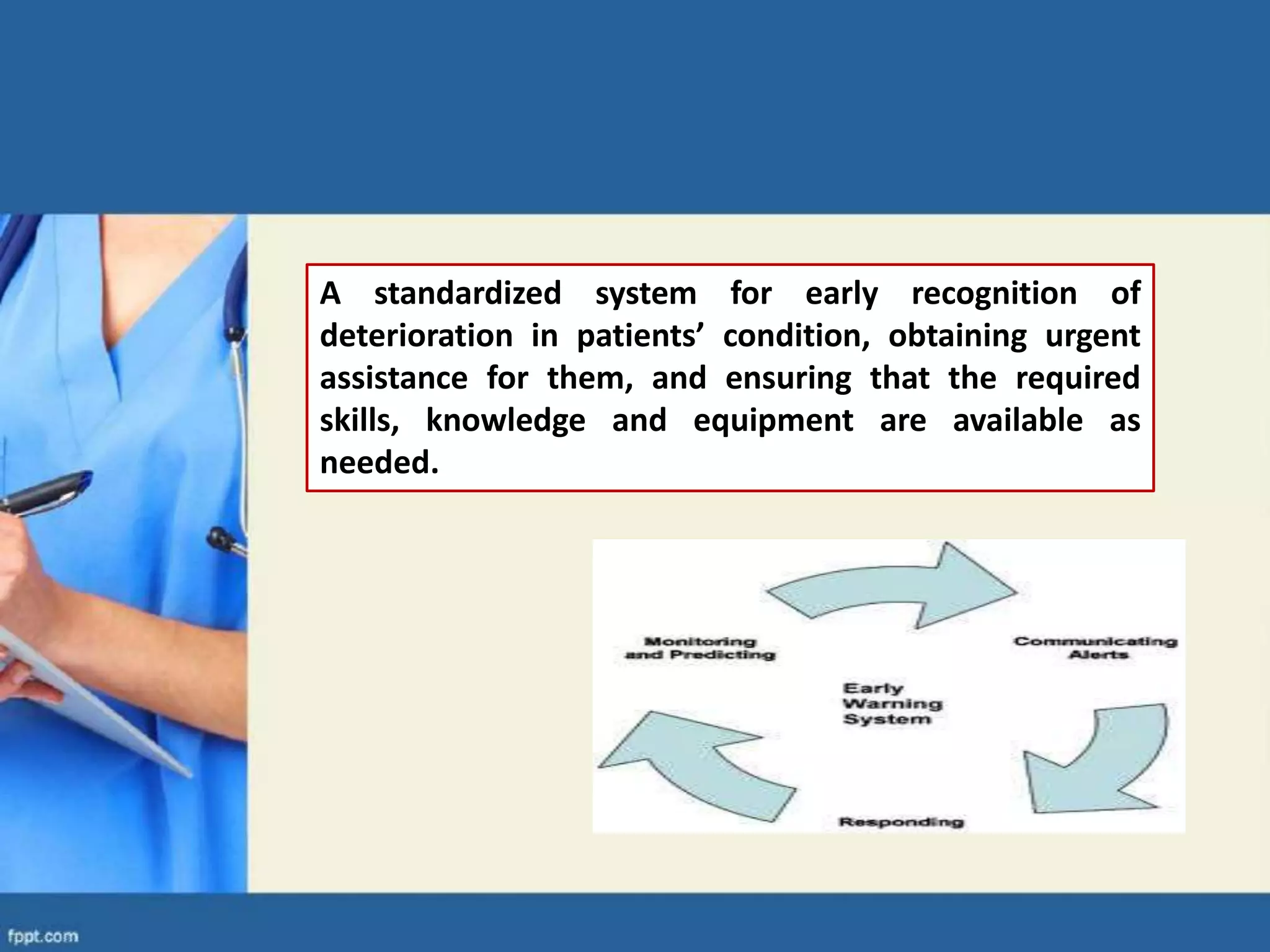 Early warning scores in hospital for nurse | PPTX