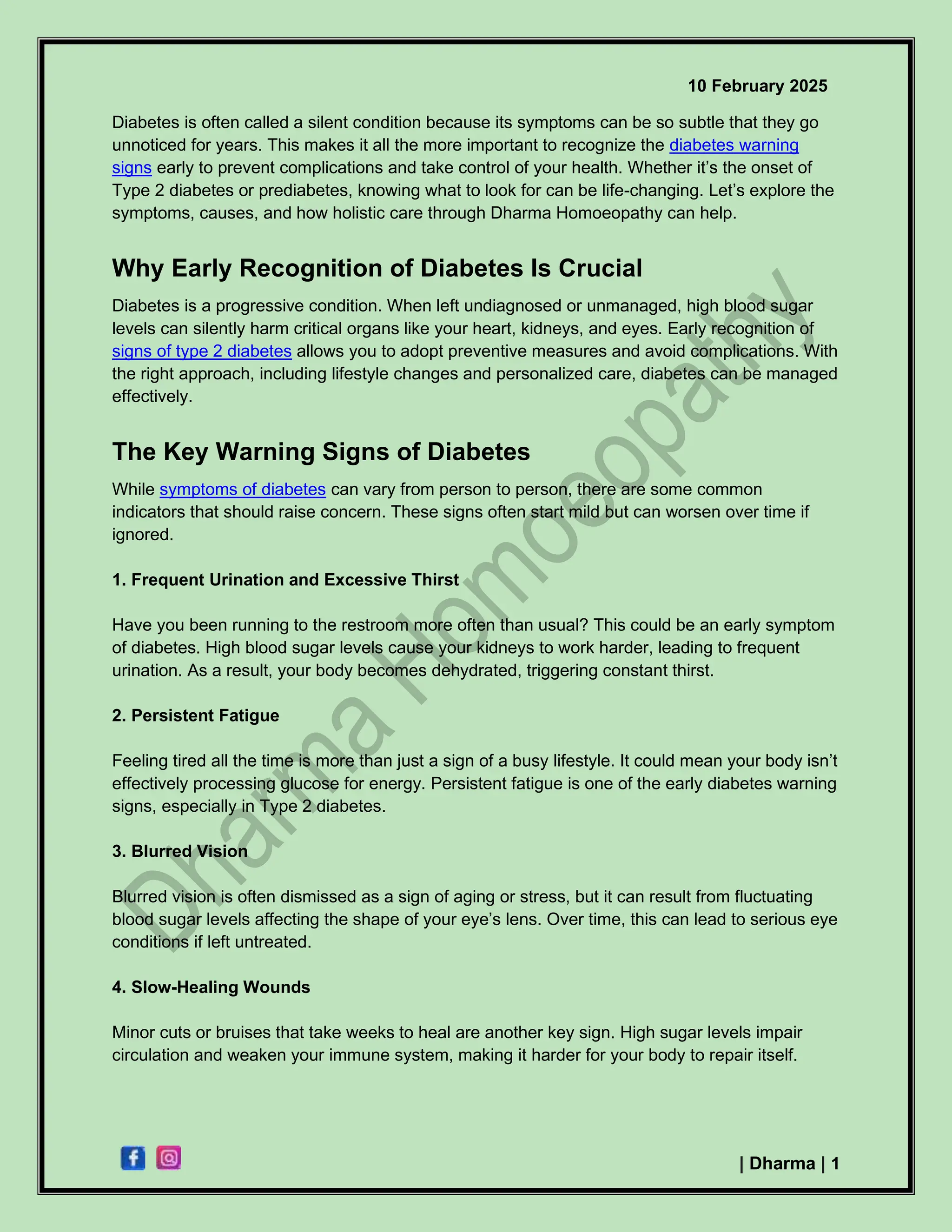 Early Warning Signs of Diabetes_Recognize Symptoms and Take Control of ...