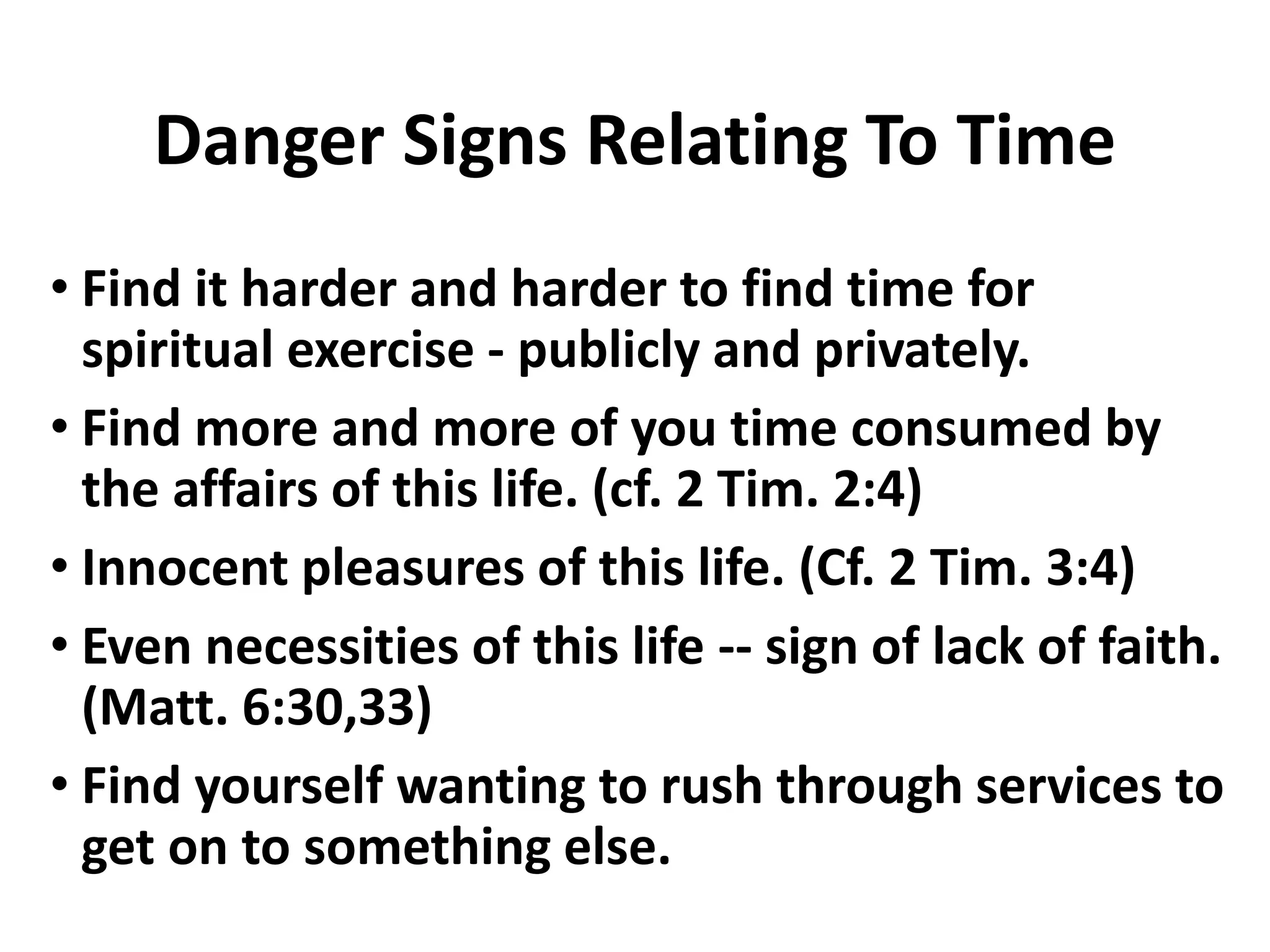 Early warning signs of spiritual cancer | PPT
