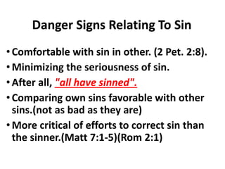 Early warning signs of spiritual cancer | PPT
