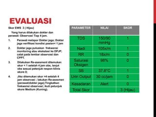 EARLY WARNING SYSTEM (ews) digunakan untuk deteksi dini | PPTX
