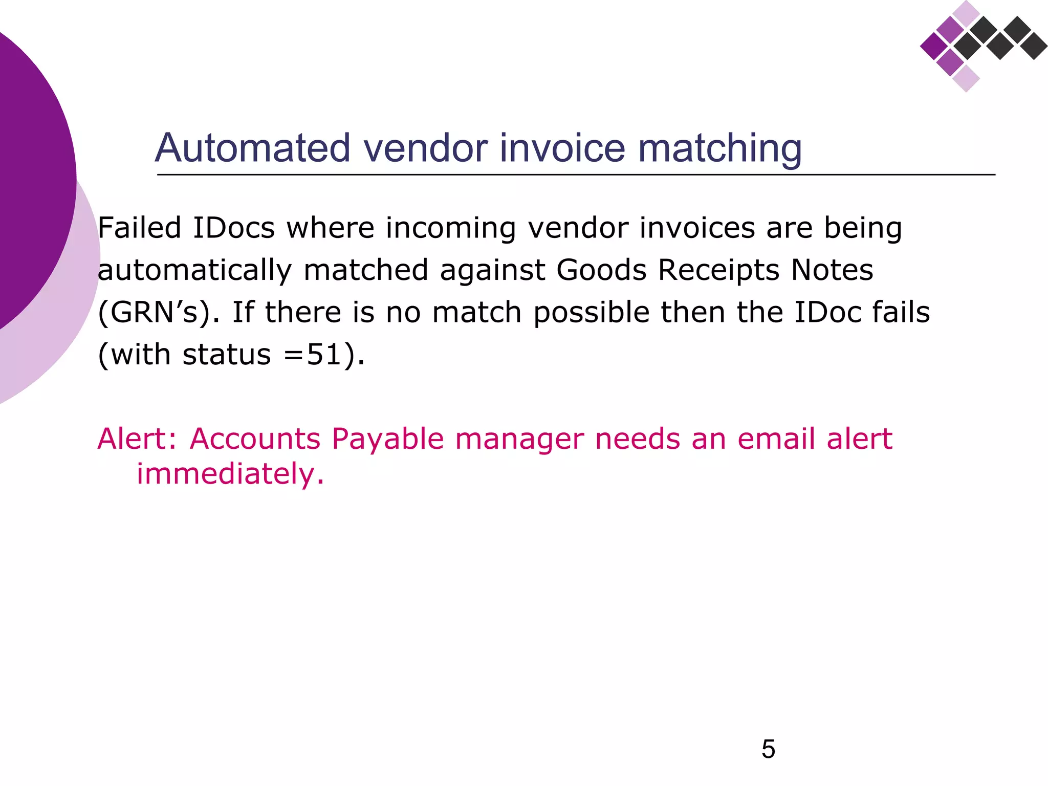 Early warning system on SAP FICO issues | PPT