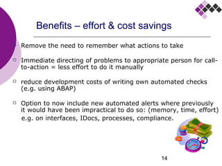 Early-warning Alerts on SAP issues | PPT