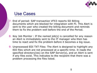 Early-warning Alerts on SAP issues | PPT