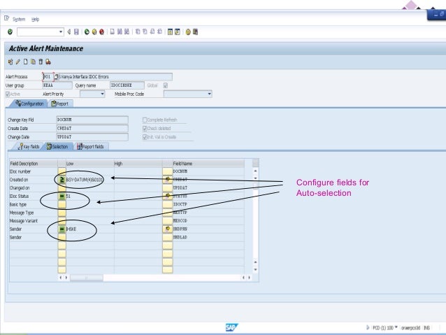 Early-warning Alerts on SAP issues
