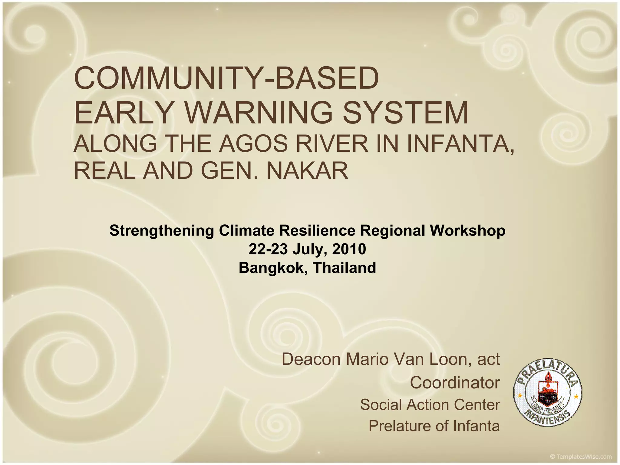 Community-based early warning system | PPT
