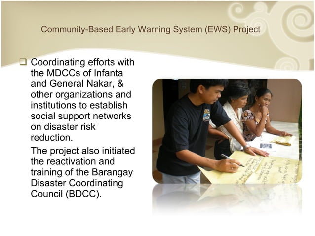 Community-based early warning system | PPT