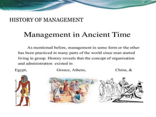 Early writing in management & Scientific Management Theory | PPT