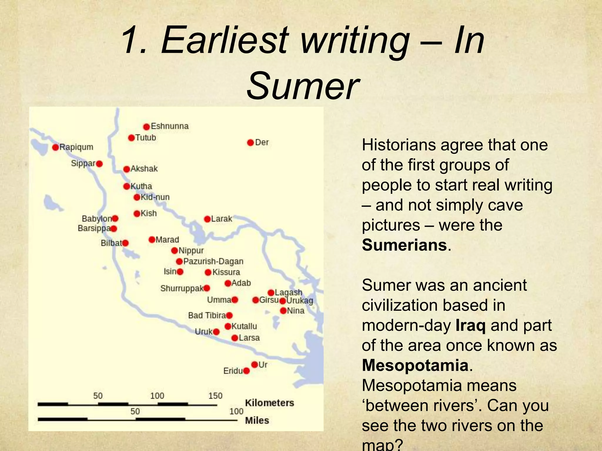 The history of writing | PPTX