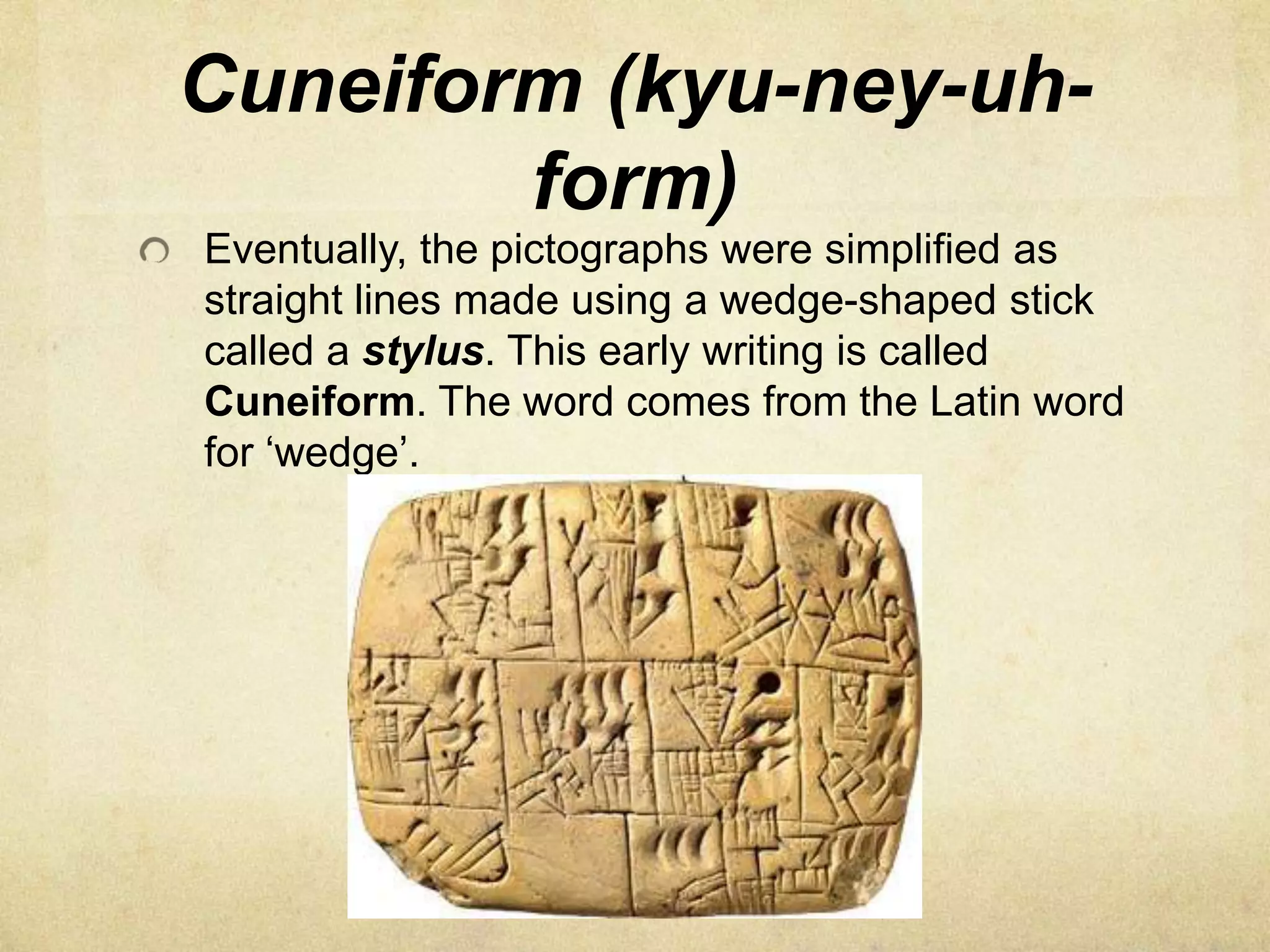 The history of writing | PPTX