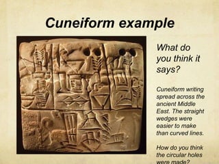 The history of writing | PPTX