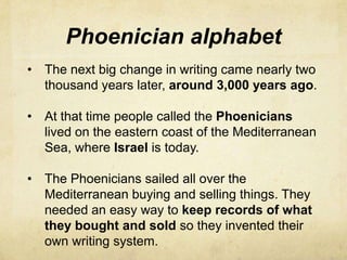 The history of writing | PPTX