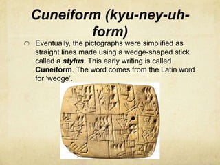 The history of writing | PPTX