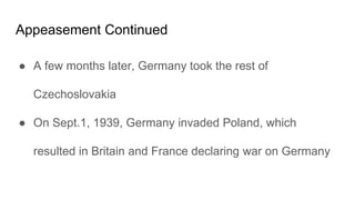 Early WW II presentation | PPTX