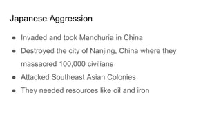 Early WW II presentation | PPTX