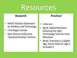 Using Apps in Storytime | PPT