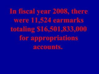 Earmarks | PPT