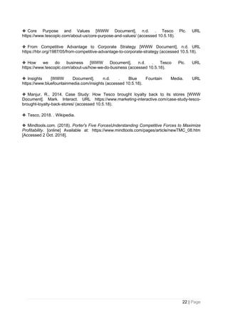 Tesco doc | PDF