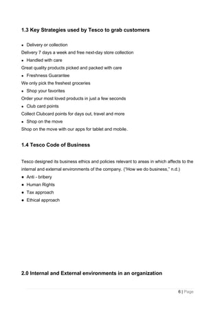 Tesco doc | PDF